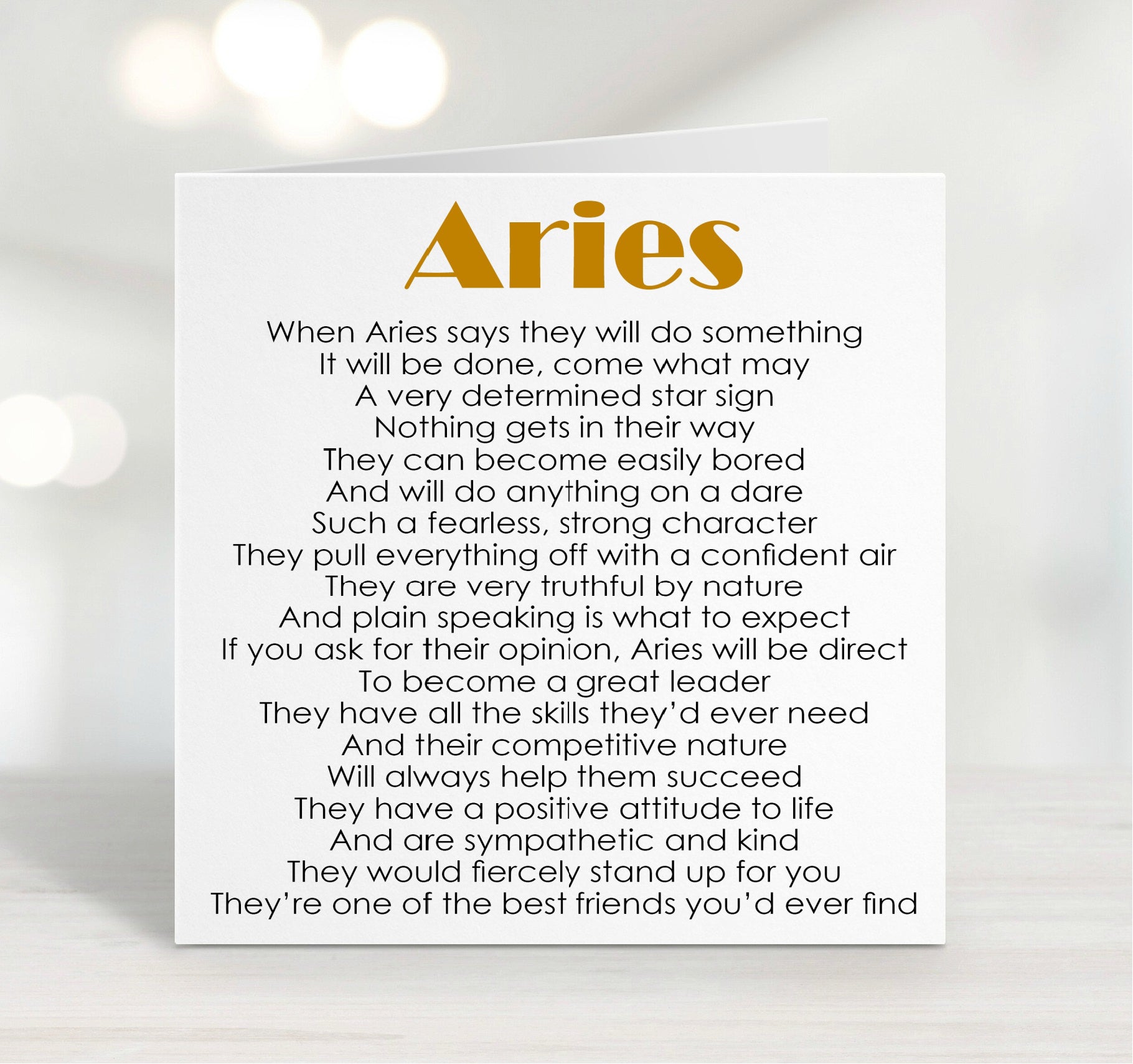 Aries zodiac card - Horoscopeaz.com